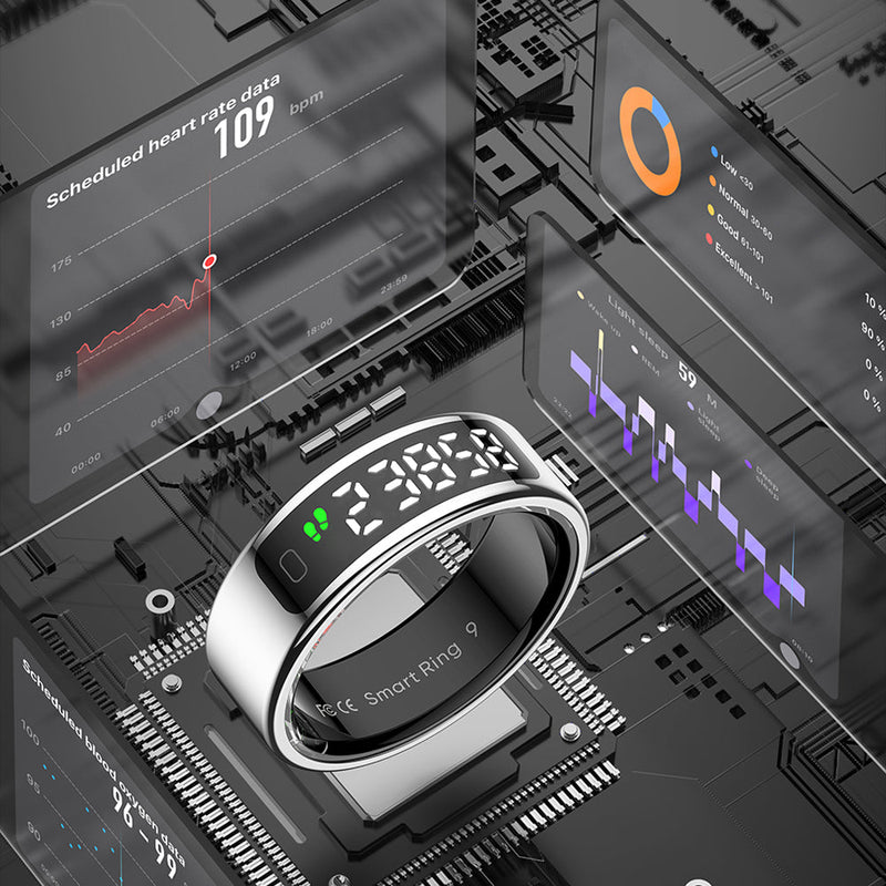 COLMI R12 Smart Ring UK – Touchscreen, Health Tracking & Wireless Charging